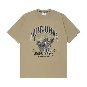 AAPE Moonface Camo Graphic Tee 'beige/dark - Tan
