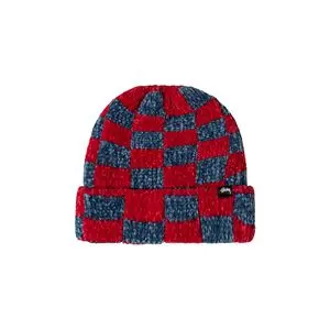 StÜssy Crochet Checkered Beanie