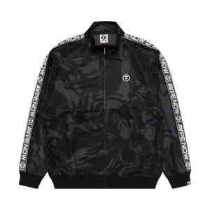 AAPE Now Moonface Camo Zip-up Jacket /multi - Black