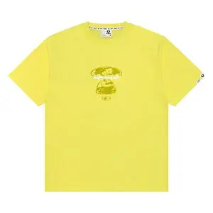 AAPE Moonface Universe Tee /beige - Yellow