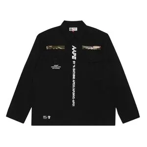 AAPE Logo Work Shirt - Black