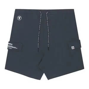 AAPE Moonface Drawstring Sweat Shorts /blue - Grey