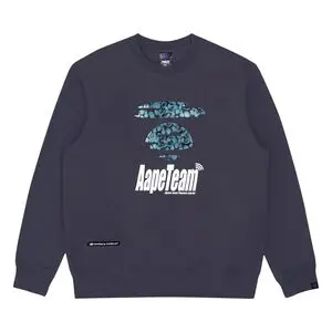 AAPE Moonface Puff Graphic Sweatshirt /purple - Grey