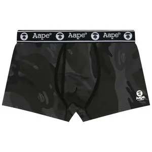 AAPE Camo Moonface Boxer Shorts /multi - Black