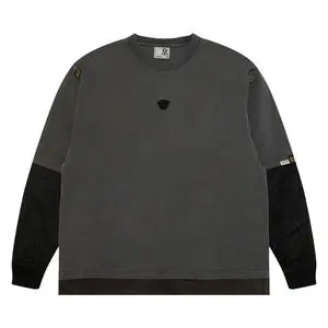 AAPE Moonface Logo Long Sleeve Tee /light - Black