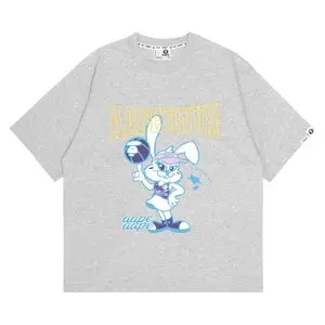 AAPE Moonface Bunny Graphic Tee /heather - Grey