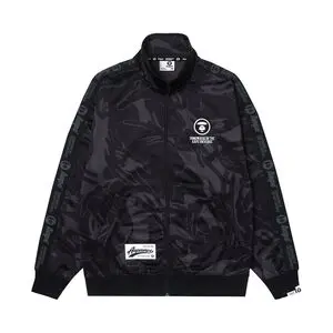 AAPE Moonface Embroidered Track Jacket /multi - Black