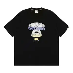 AAPE Unvs Moonface Graphic Tee - Black