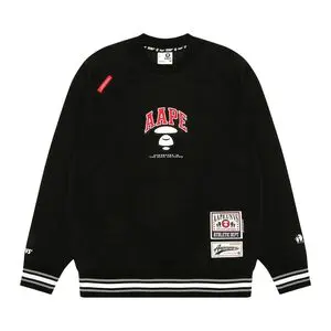 AAPE Moonface Patch Sweatshirt - Black