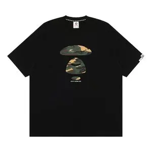AAPE Unvs Moonface Graphic Tee /green - Black