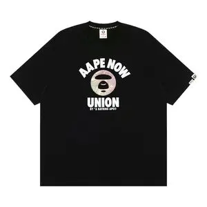 AAPE Moonface Printed Tee - Black