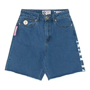AAPE Moonface Denim Shorts