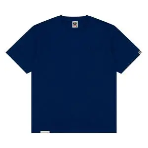 AAPE Moonface Embroidered Tee /dark - Blue