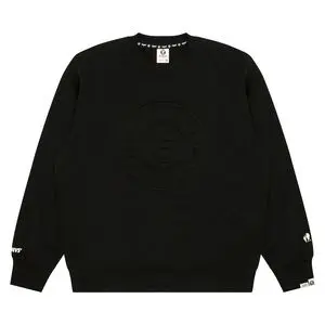 AAPE Basic Crew Neck Sweatshirt - Black