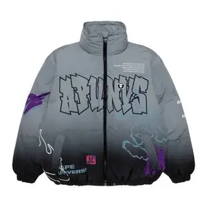 AAPE Moonface Gradient Graphics Down Jacket