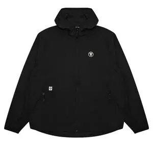AAPE Now Moonface Logo Windbreaker Jacket - Black