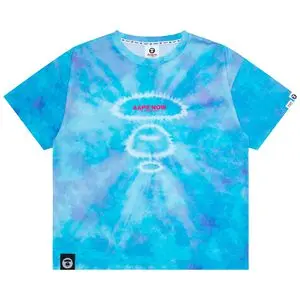 AAPE Moonface Tie-dye Tee /light - Blue