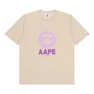 AAPE Moonface Camo Graphic Tee 'beige/light - Tan