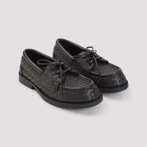 Bottega Veneta Pier Intrecciato Boat Shoes