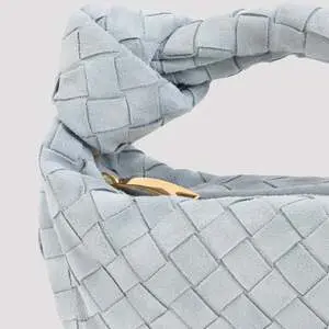 Bottega Veneta Mini Jodie 15 Suede - Blue