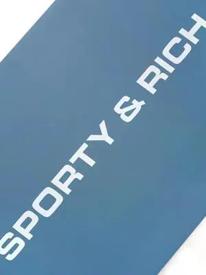 Sporty & Rich Logo-print Yoga Mat - Blue