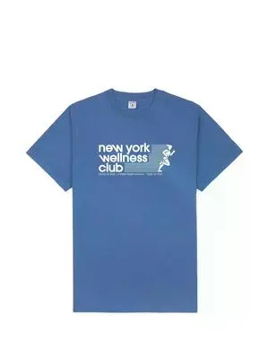 Sporty & Rich Usa Wellness Club Graphic-print T-shirt - Blue