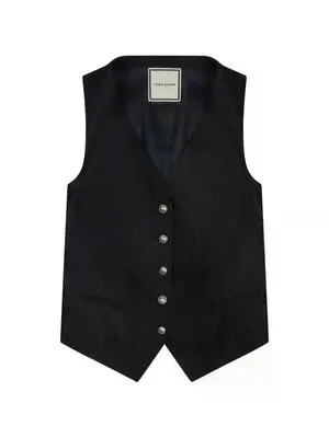 Tagliatore Gracie Button-up Waistcoat - Black