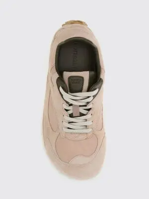 Bottega Veneta Orbit Suede And Nylon Sneakers With Notched Sole - Multicolor