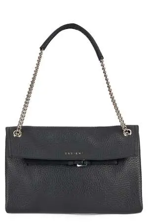 Orciani Mini Shoulder Handbag Venus Nabucco In Nubuck Leather - Black