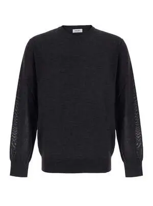 KANGRA Merino Extrafine Crew Neck Long Sleeve Jersey Top For - Brown