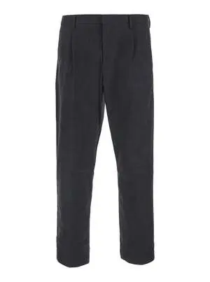 NN.07 High-waist Wool Straight-leg Pants With Side Welt Pockets