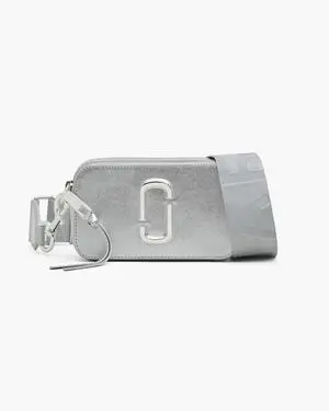 Marc Jacobs The Metallic Snapshot Dtm Bag - Silver