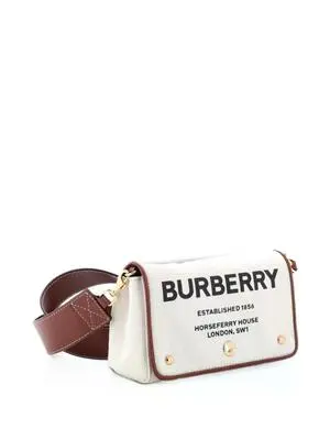 Burberry Hackberry Shoulder Bag Canvas With Leather Small Crossbody Bag