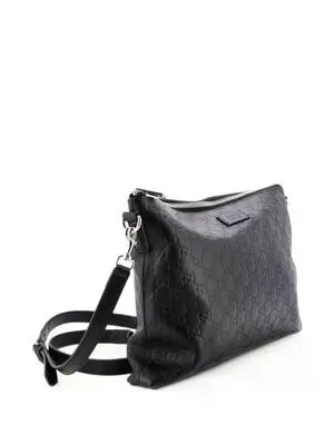 Gucci Convertible Zip Messenger Guccissima Leather Large Crossbody Bag