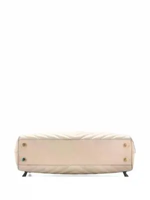 Saint Laurent Classic Monogram Shopper Matelasse Chevron Leather Large Tote Bag