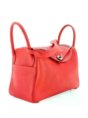Hermès Lindy Bag Clemence 30 Shoulder Bag - Red
