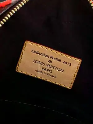 LOUIS VUITTON Deauville Cube Bag Monogram Tuffetage Canvas Handbag