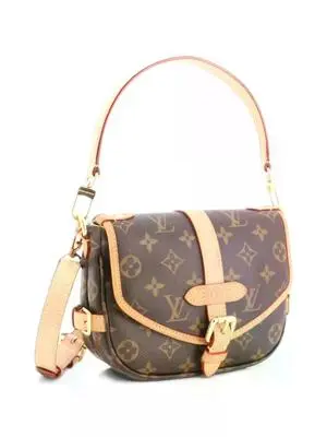 LOUIS VUITTON Saumur Handbag Monogram Canvas Bb Crossbody Bag