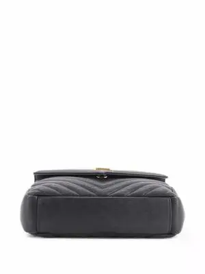 Saint Laurent Classic Monogram College Bag Matelasse Chevron Leather Medium Crossbody Bag