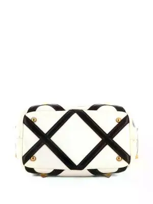 Valentino Garavani Roman Stud Top Handle Bag Quilted Leather Small Satchel