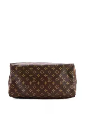 LOUIS VUITTON Speedy Handbag Monogram Canvas 35 Satchel - Brown