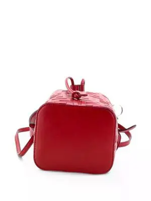 Fendi Mon Tresor Zucca Embossed Leather Mini Bucket Bag