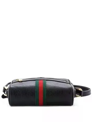 Gucci Ophidia Shoulder Bag Leather Mini Crossbody Bag - Black