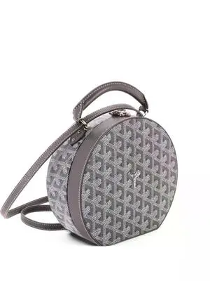 Goyard Alto Hatbox Bag Coated Canvas Satchel - Grey