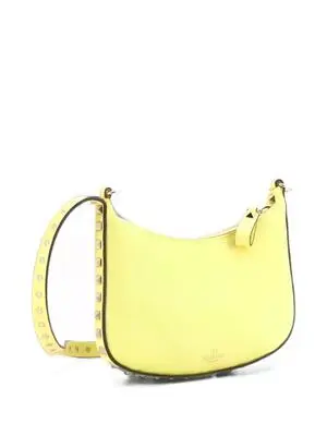 Valentino Garavani Rockstud Zip Leather Mini Hobo Bag