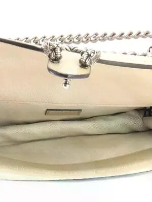 Gucci Dionysus Bag Gg Coated Canvas With Leather Small Shoulder Bag