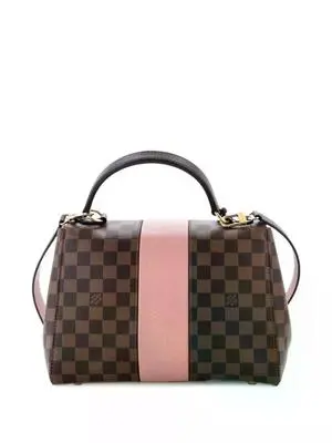 LOUIS VUITTON Bond Street Handbag Damier With Leather Mm Satchel - Brown