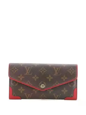 LOUIS VUITTON Retiro Sarah Wallet Monogram Canvas Small Wallets - Red