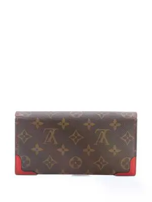 LOUIS VUITTON Retiro Sarah Wallet Monogram Canvas Small Wallets - Red
