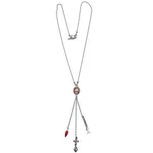 GEM KINGDOM Neutrals Cameo Charm Necklace